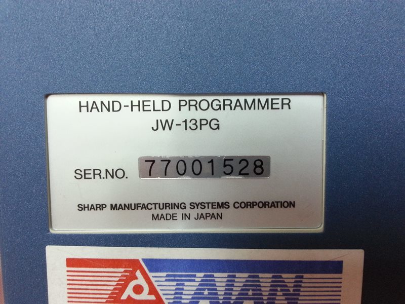 SHARP JW-13PG PENDANT HAND-HELD PROGRAMMER New in box - 裕益科技自動化設備可程式編碼器PLC分散式控制系統DCS